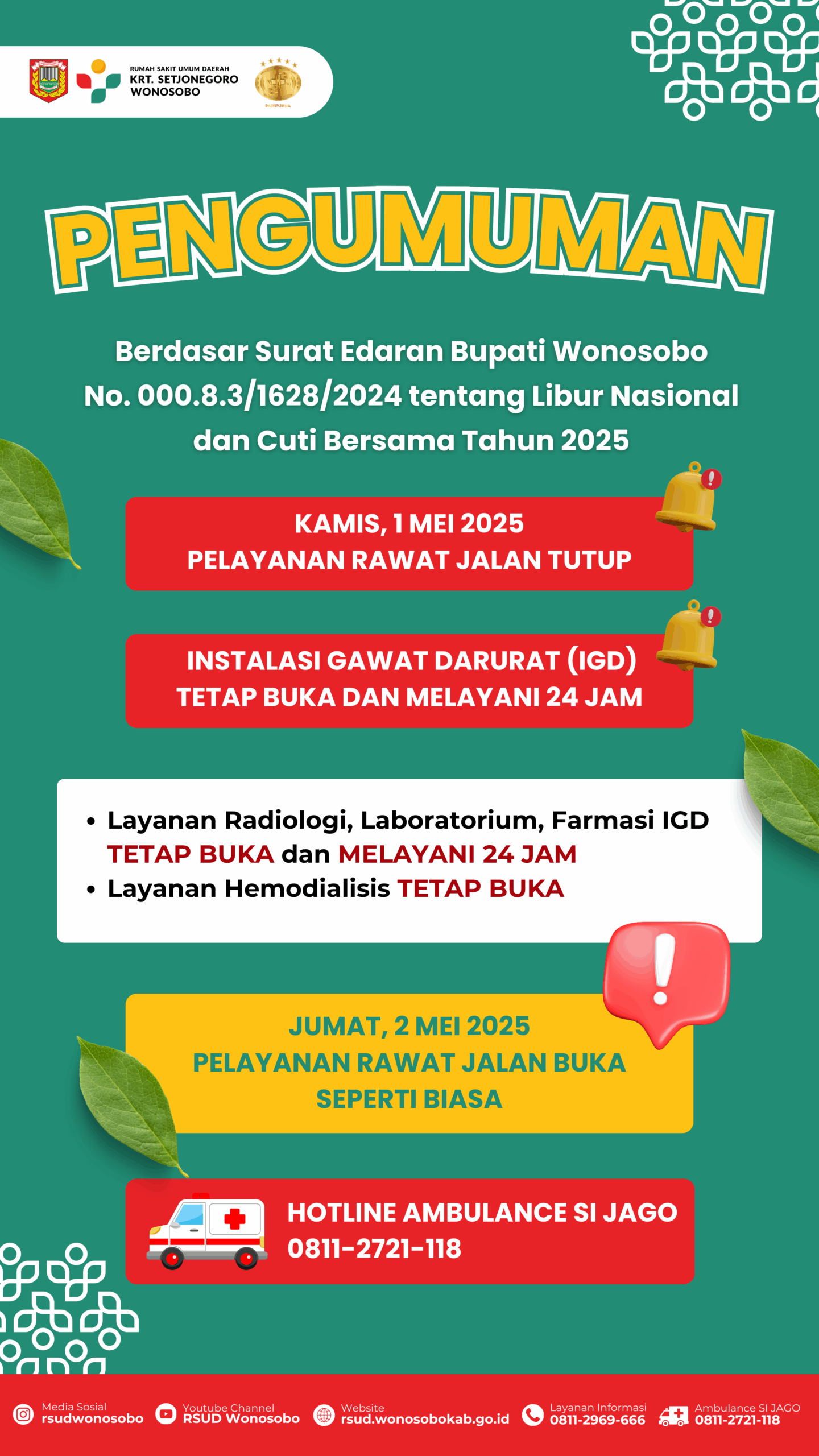 Pengumuman Libur Nasional dan Cuti Bersama Hari Buruh Internasional ...