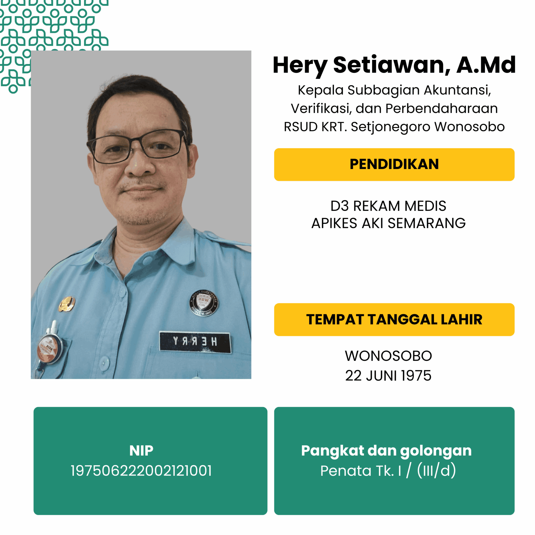Profil Pimpinan – RSUD KRT Setjonegoro Wonosobo